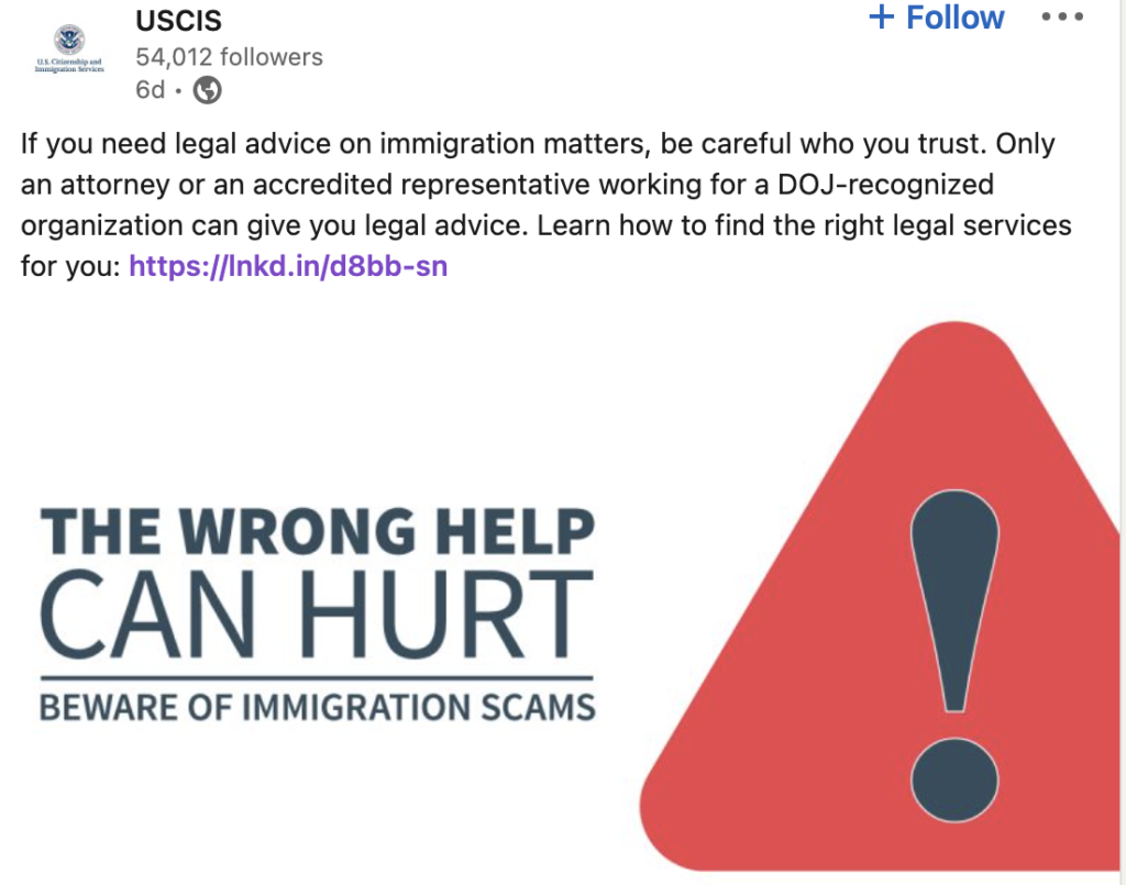 Beware of Immigration Scams - Godoy Law Office Immigration Lawyers