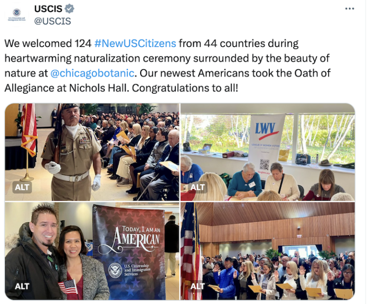 124 New US Citizens At Chicago Naturalization Ceremony - Godoy Law ...